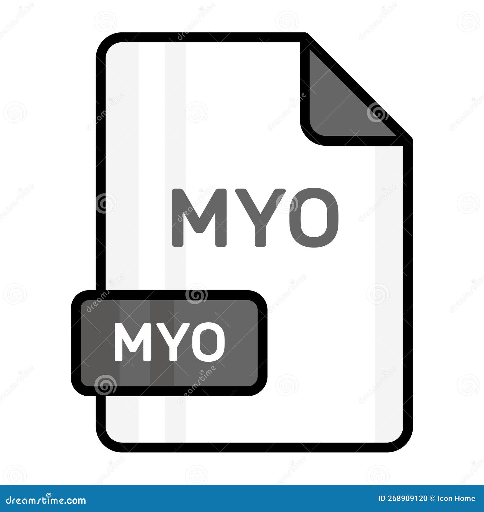 An Amazing Vector Icon of MYO File, Editable Design Stock Vector ...