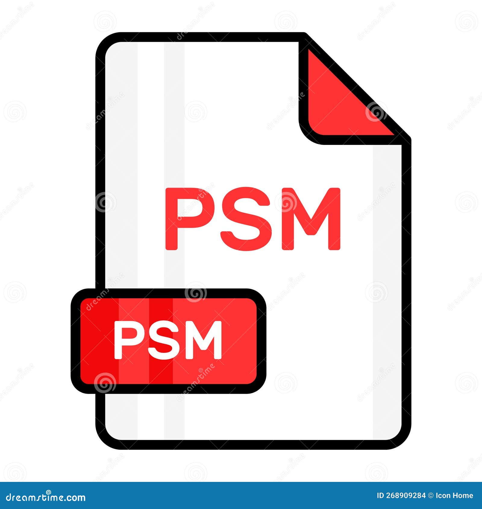 An Amazing Vector Icon of PSM File, Editable Design Stock Vector ...