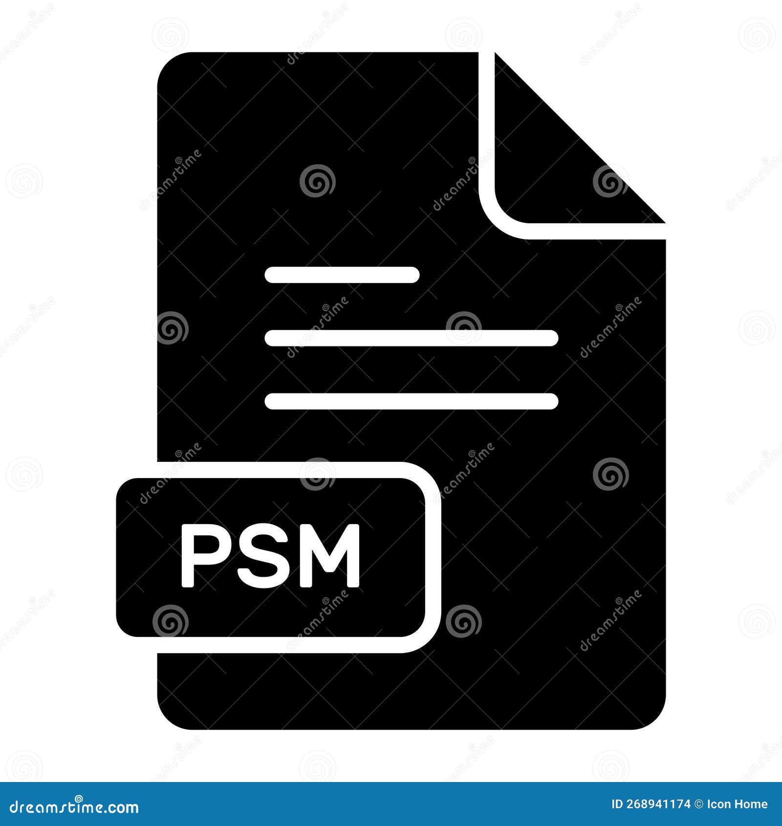 An Amazing Vector Icon of PSM File, Editable Design Stock Vector ...