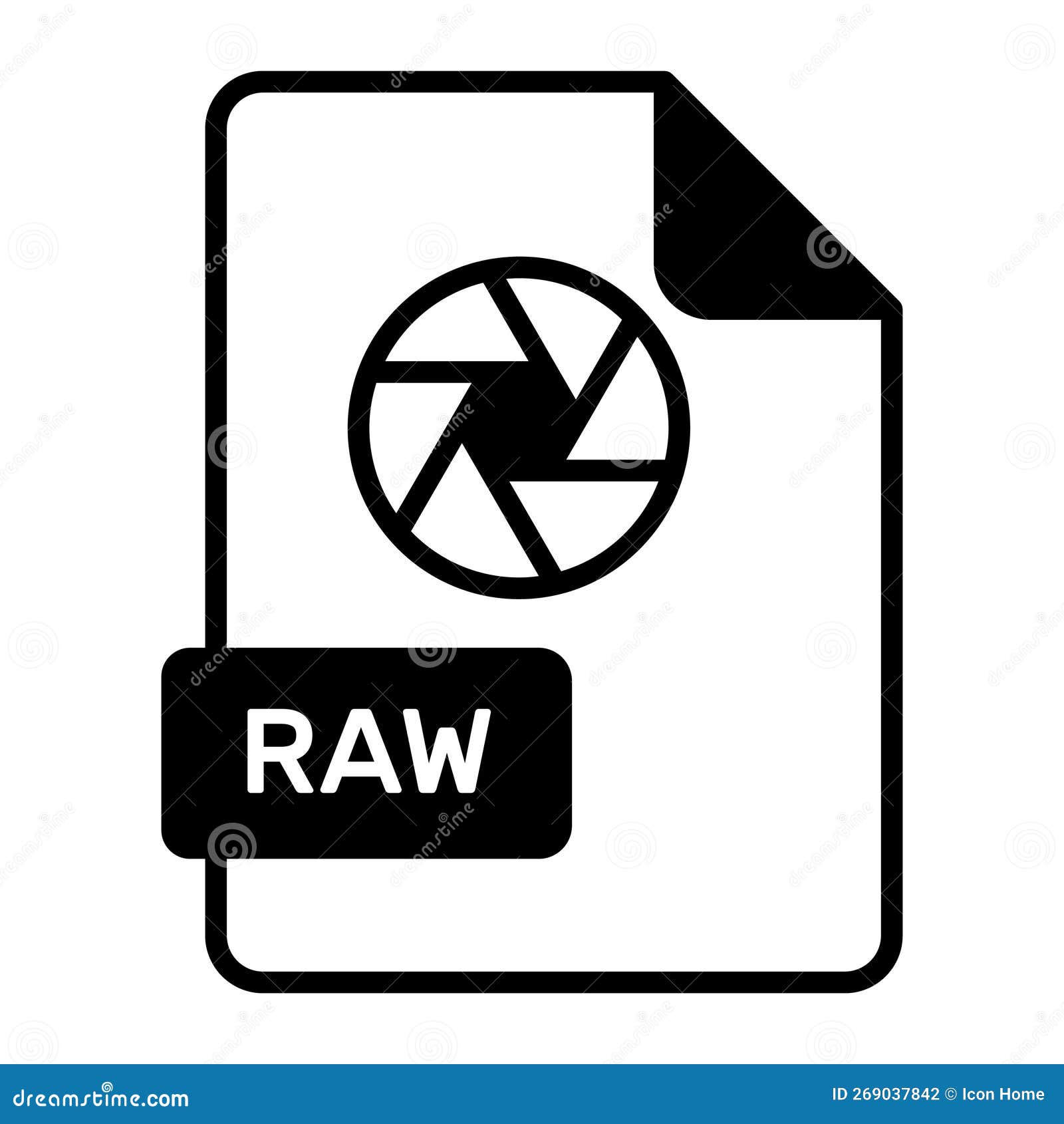 An Amazing Vector Icon of RAW File, Editable Design Stock Vector ...