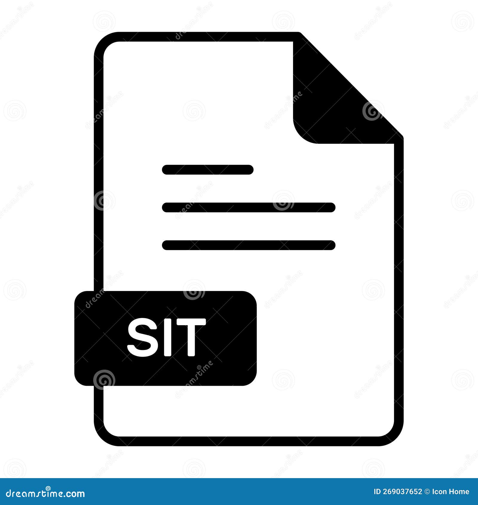 An Amazing Vector Icon of SIT File, Editable Design Stock Vector ...