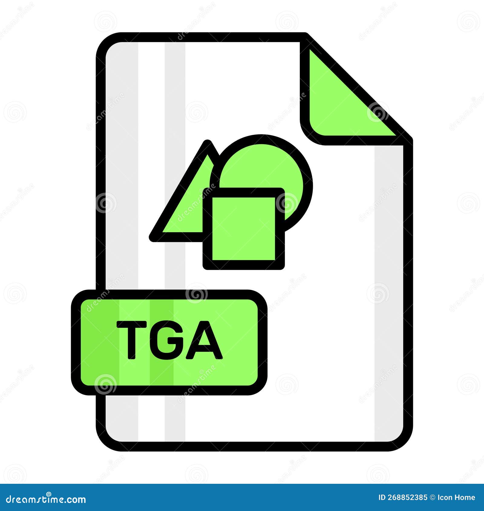An Amazing Vector Icon of TGA File, Editable Design Stock Vector ...