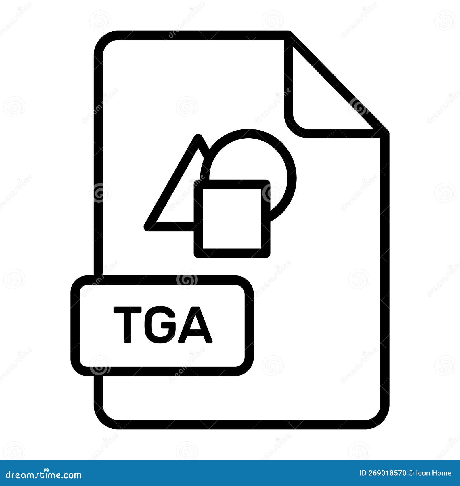 An Amazing Vector Icon of TGA File, Editable Design Stock Vector ...