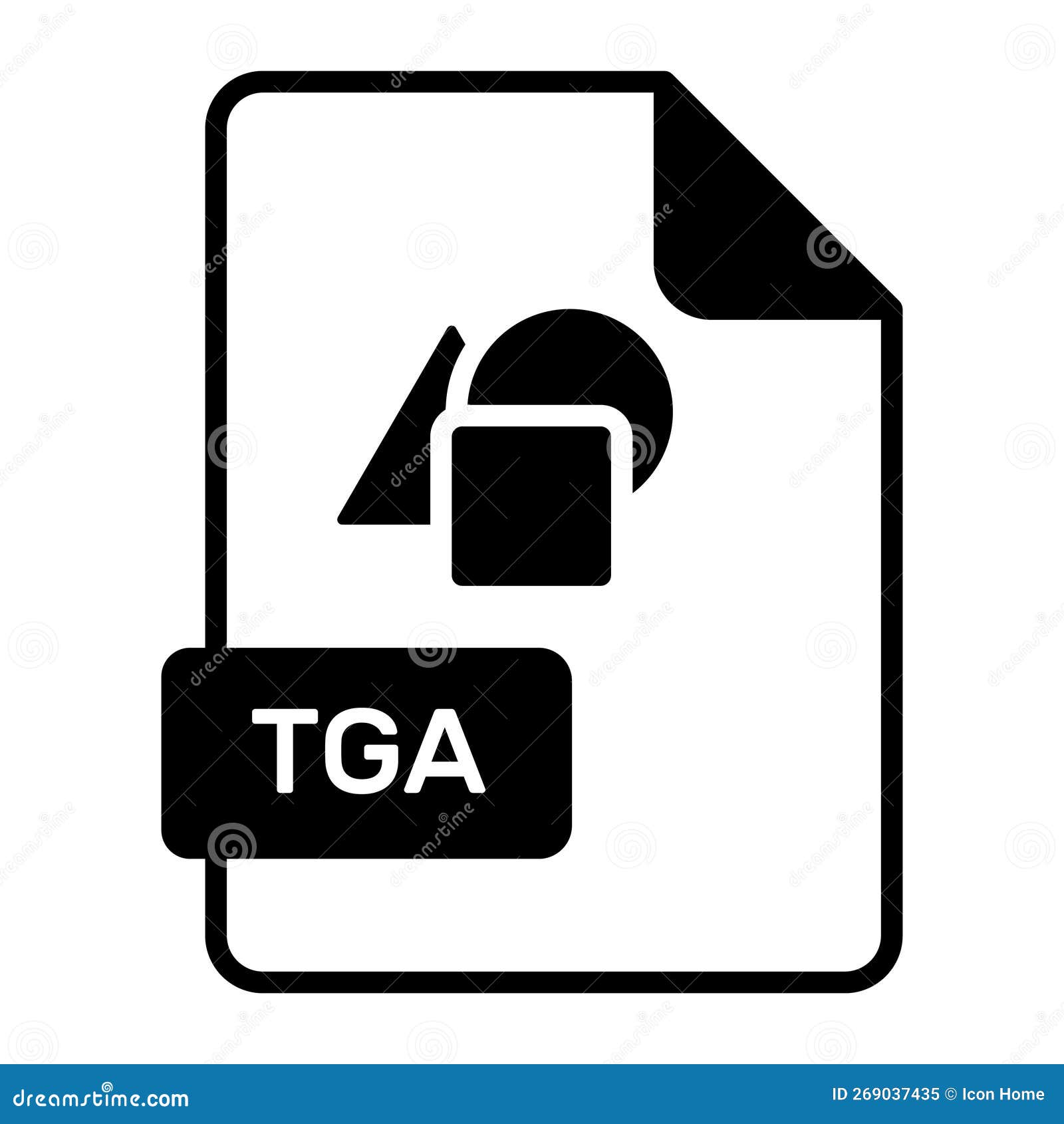 An Amazing Vector Icon of TGA File, Editable Design Stock Vector ...
