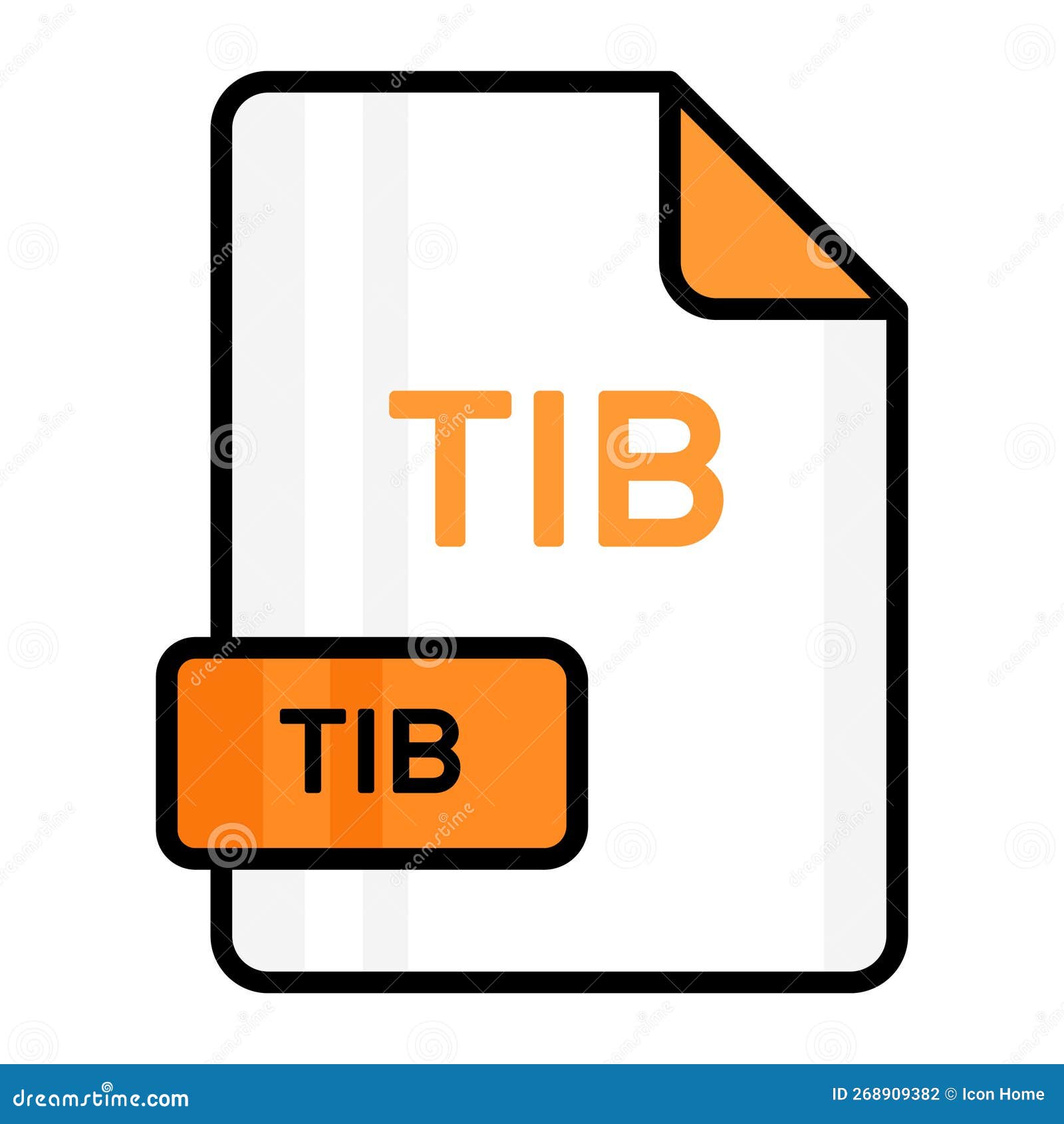 An Amazing Vector Icon of TIB File, Editable Design Stock Vector ...
