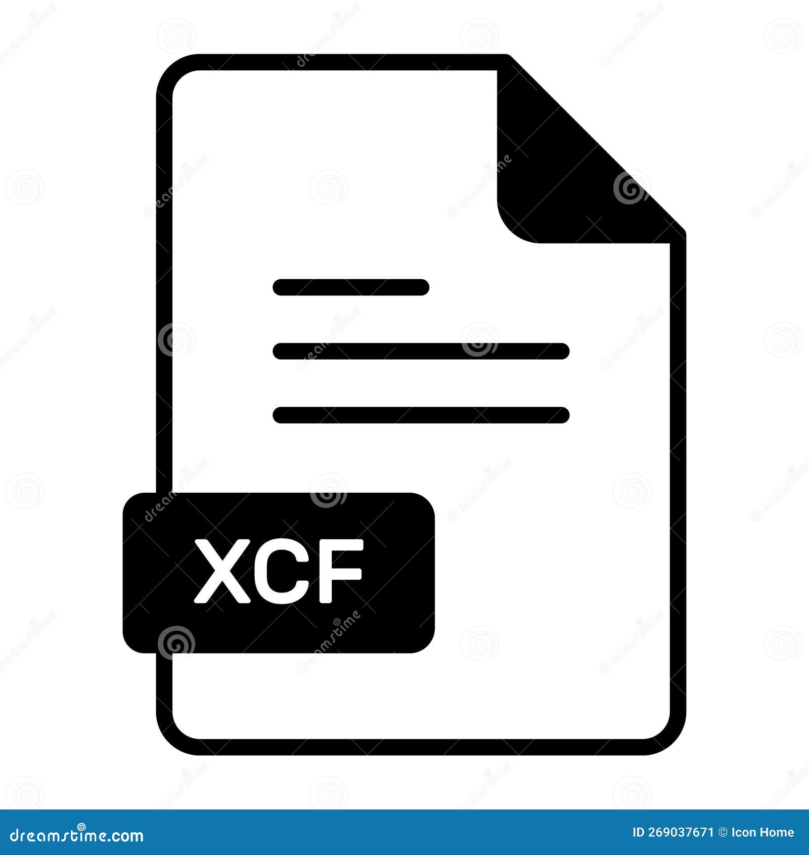 An Amazing Vector Icon of XCF File, Editable Design Stock Vector ...