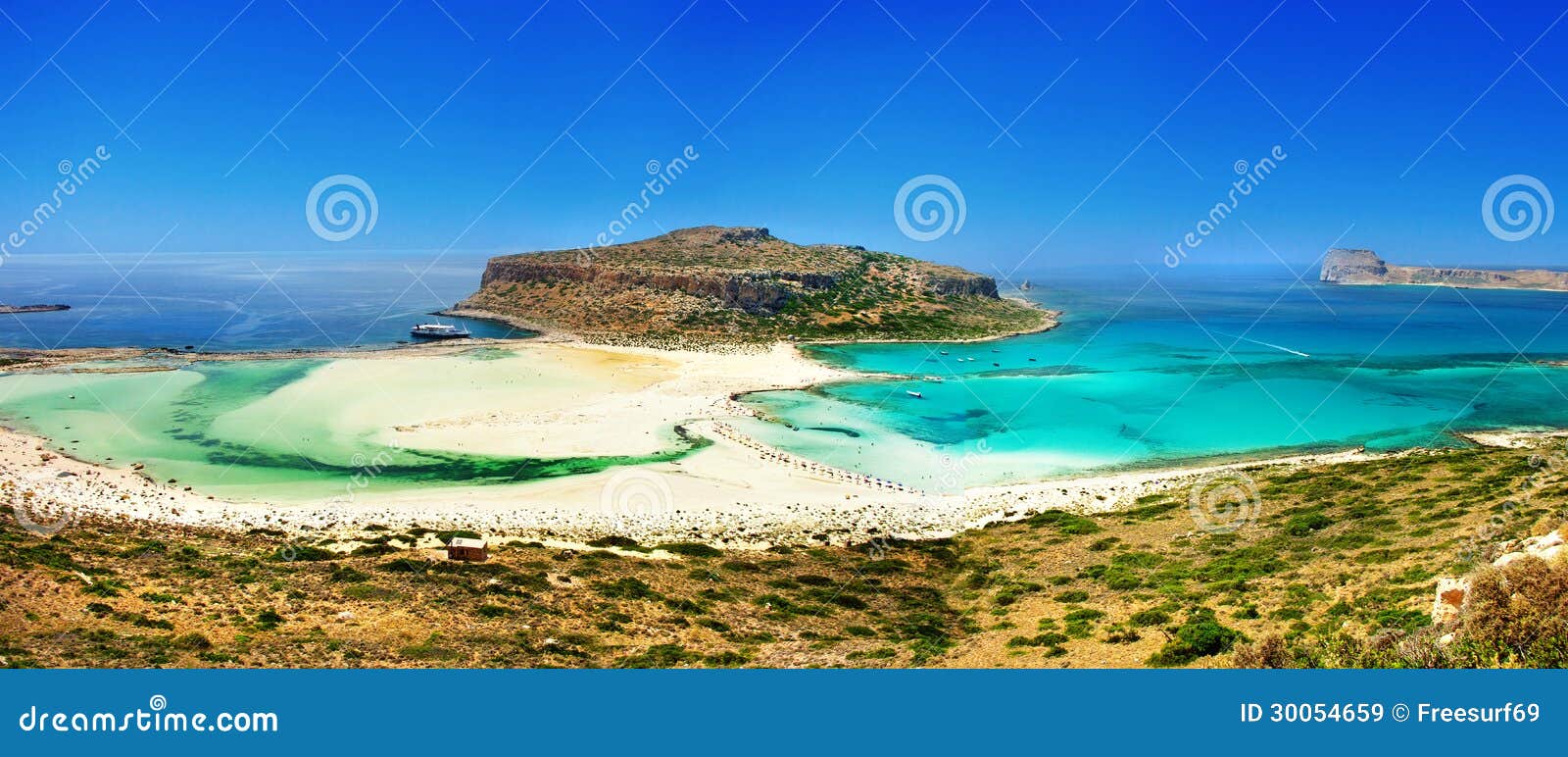 Beautiful Greek Landscapes , Crete Stock Image - Image of ship ...
