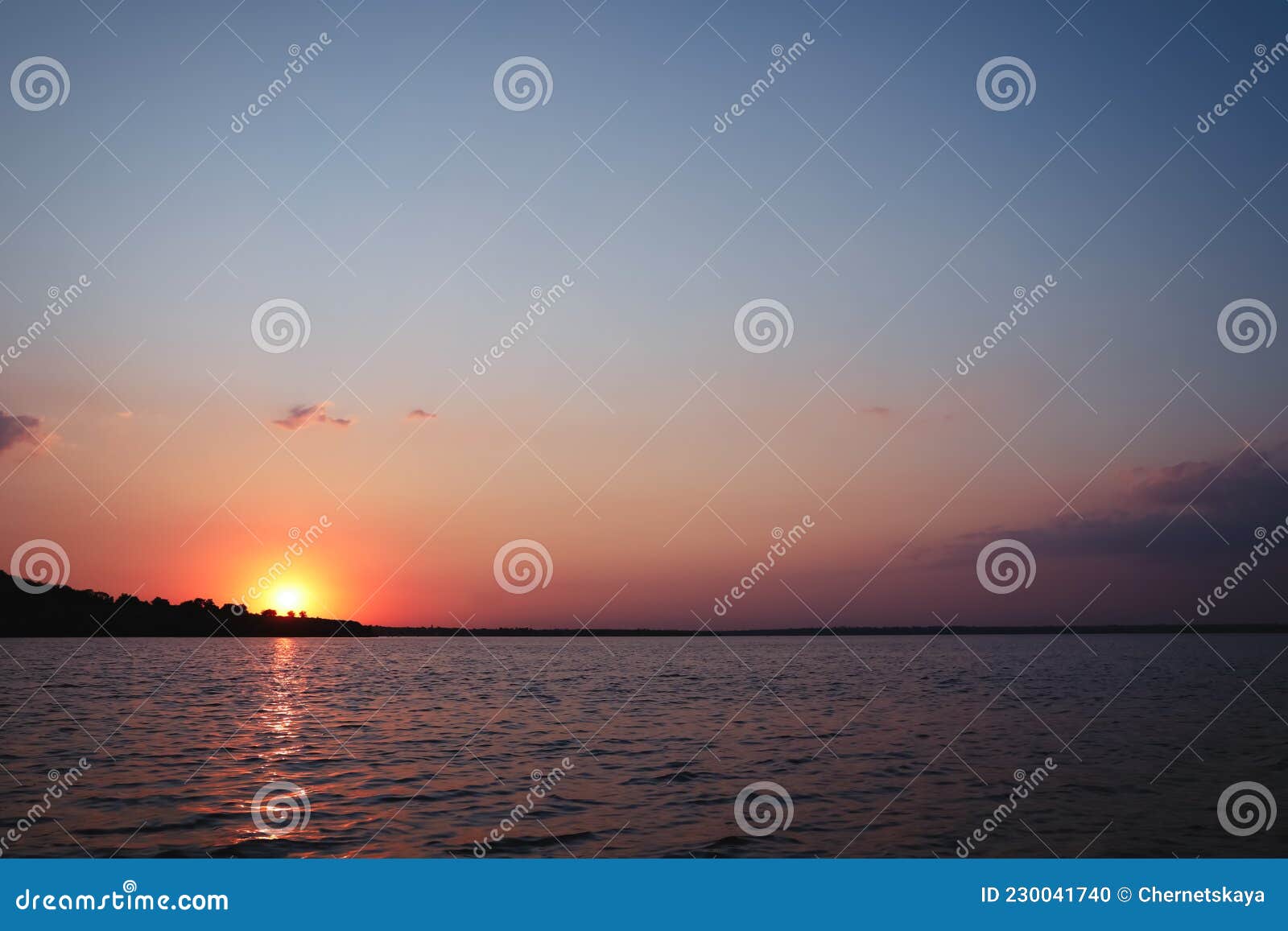 Amazing View of Sunset on Riverside Stock Photo - Image of background ...