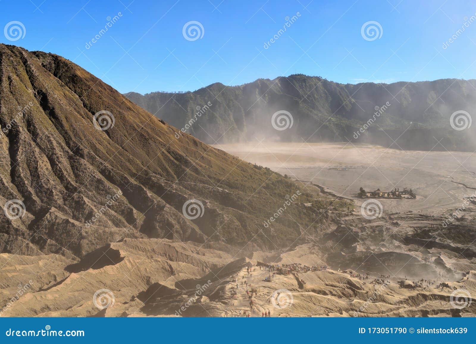 Amazing View from the Bromo Caldera, Java Stock Photo - Image of ...