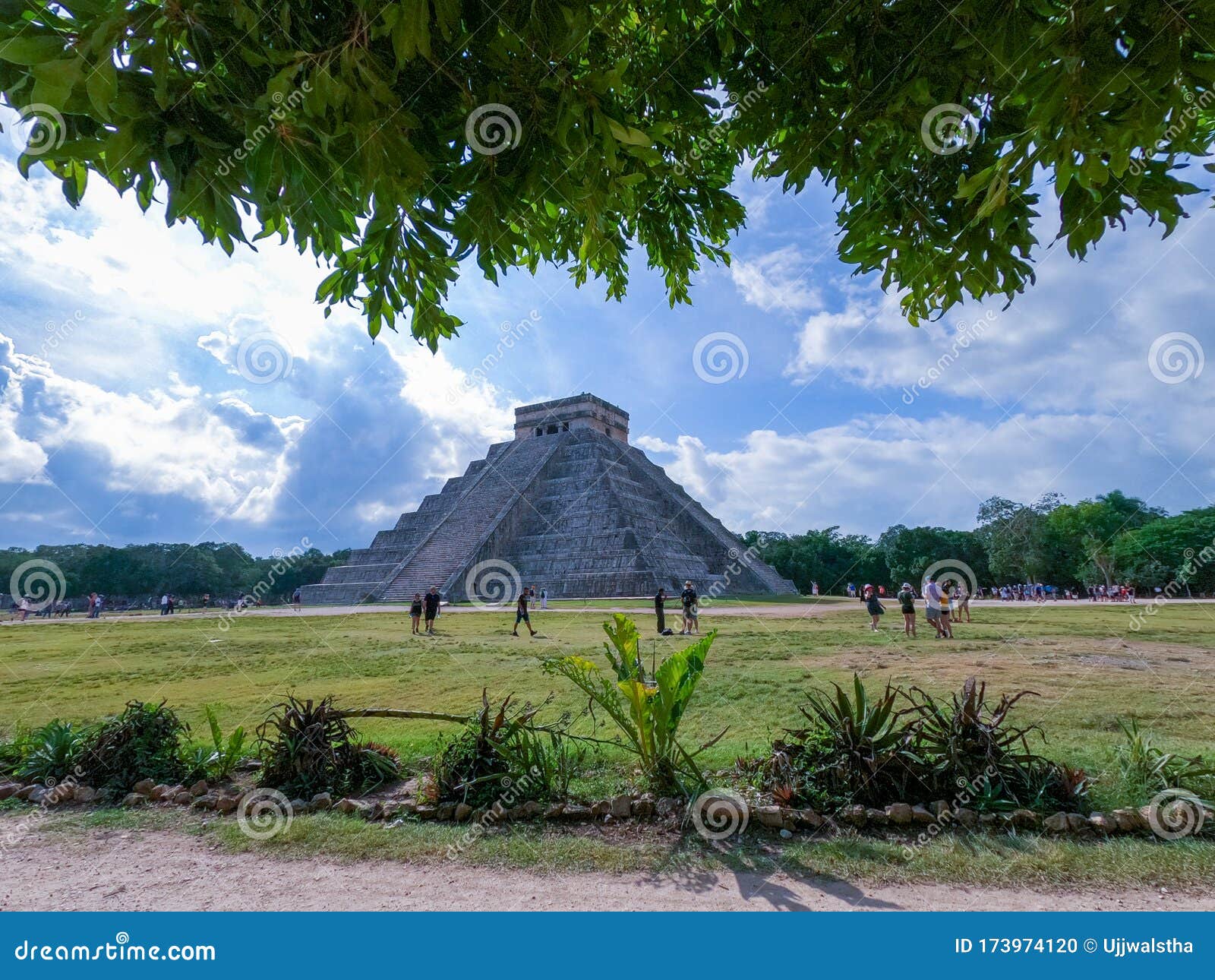 Top View Of Mayan Pyramids In Mexico Pavilion At Epcot In Walt Disney ...