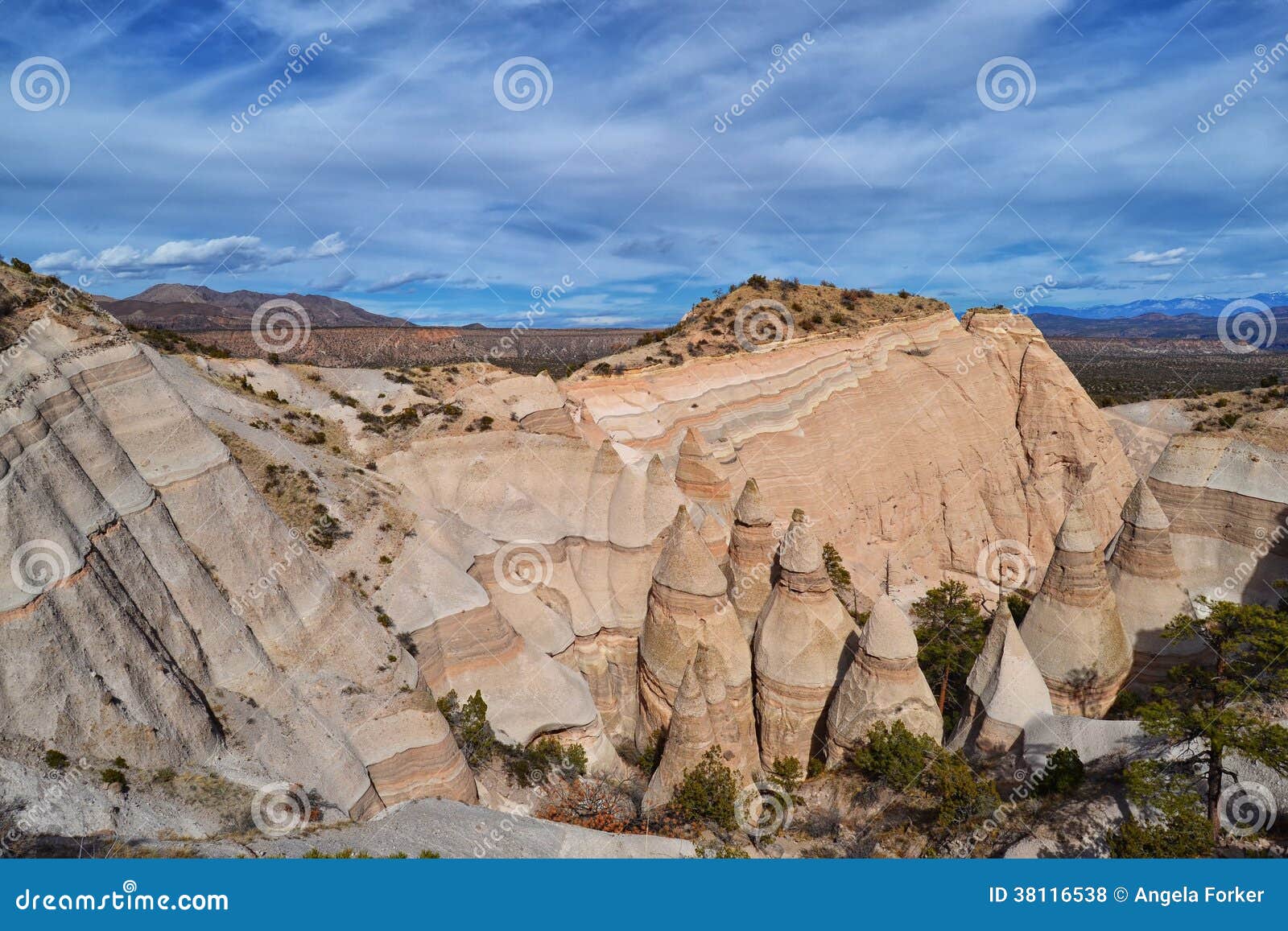 Amazing View at Kasha Katuwe Tent Rocks Stock Photo - Image of rocks ...