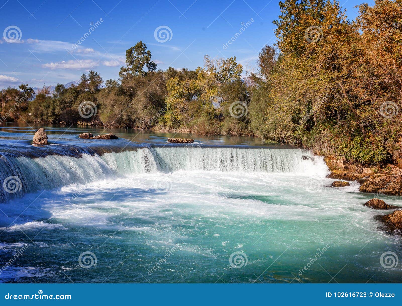 Amazing View of Manavgat Waterfall in Turkey Stock Image - Image of ...