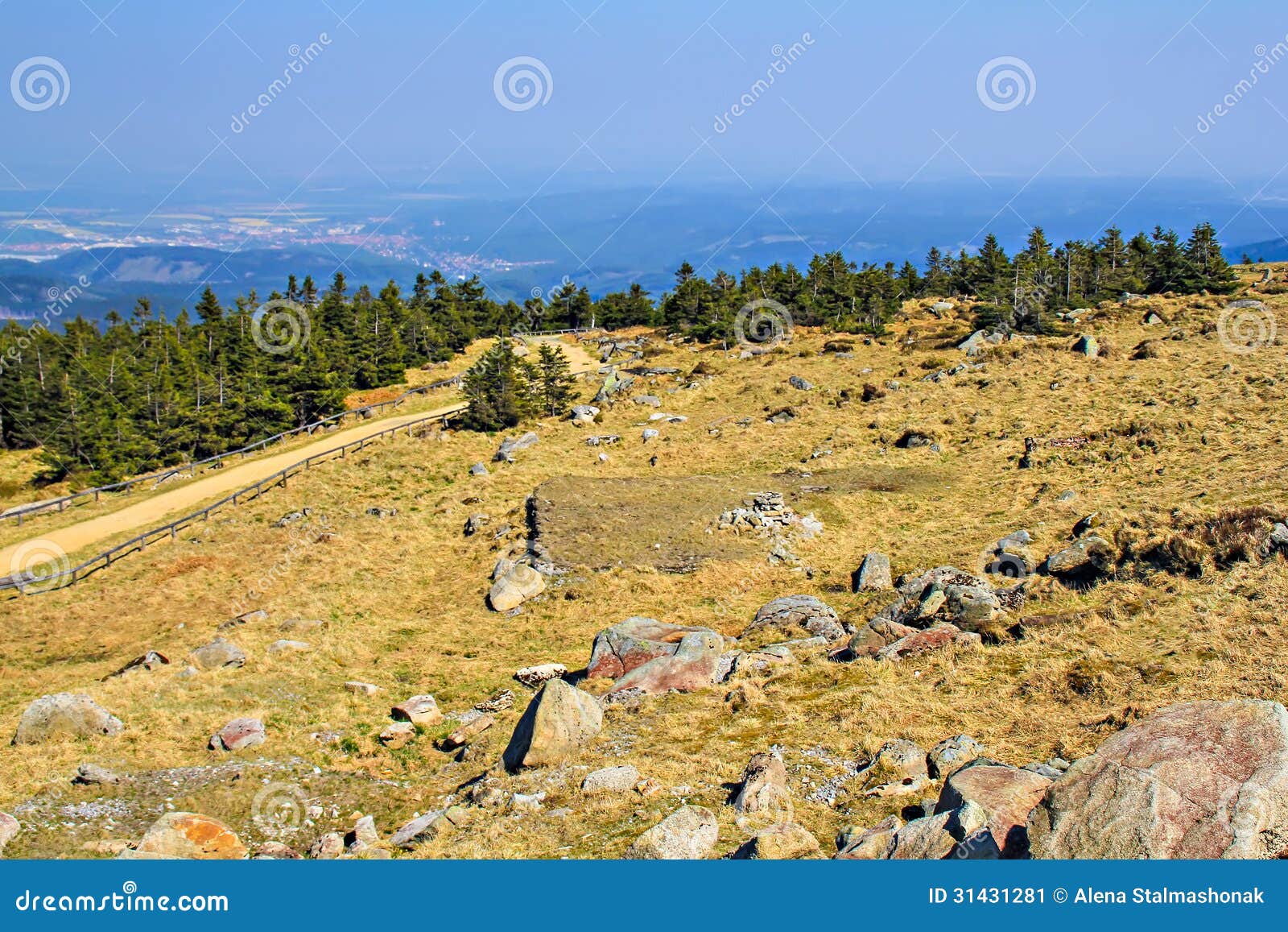 Amazing View at the Mount Brocken Stock Image - Image of nature, harz ...