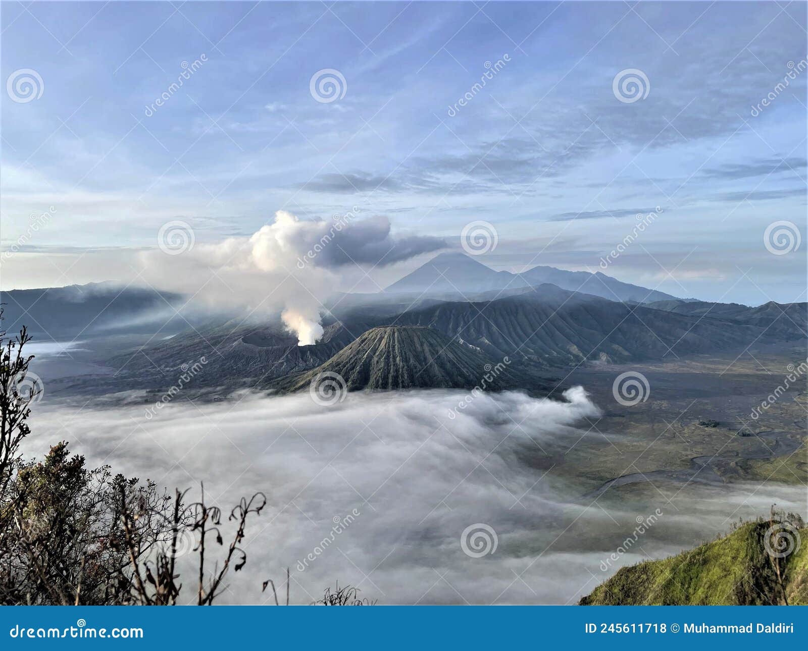 Amazing View of Mount Bromo Stock Photo - Image of mountain, nature ...