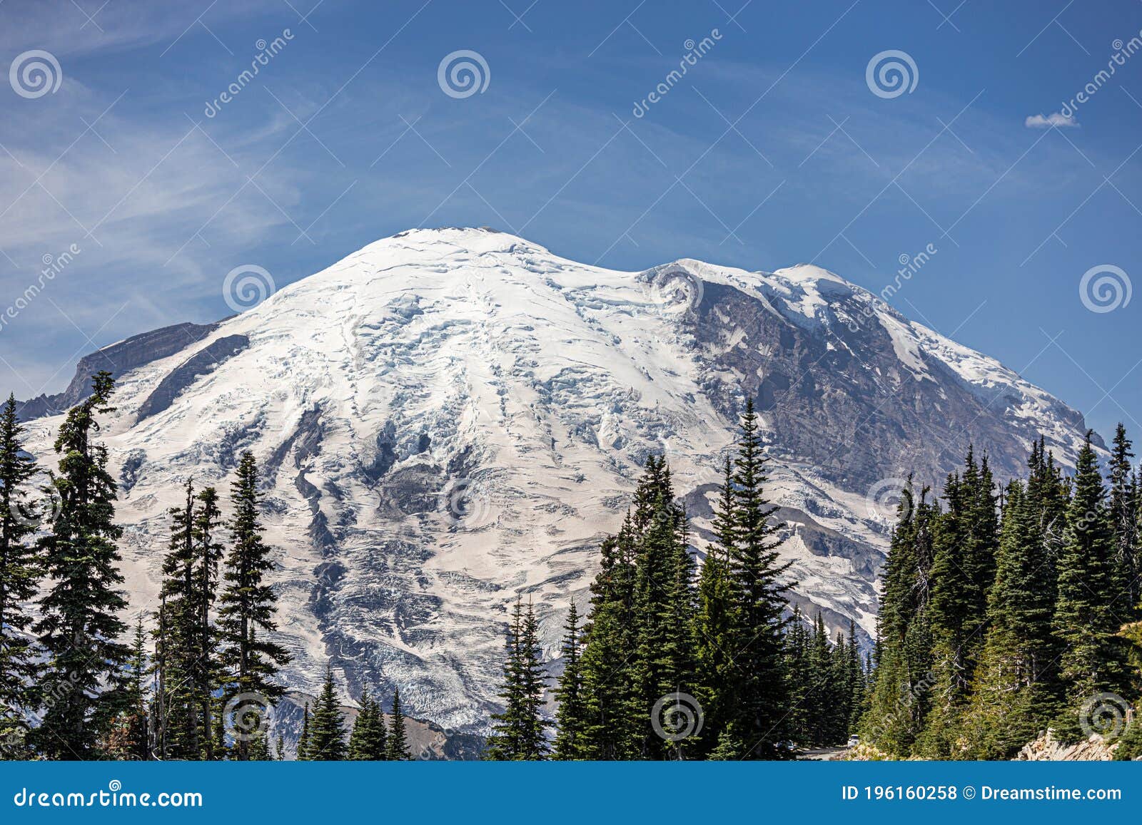 Amazing View of Mt. Rainier in August Stock Photo - Image of rainier ...