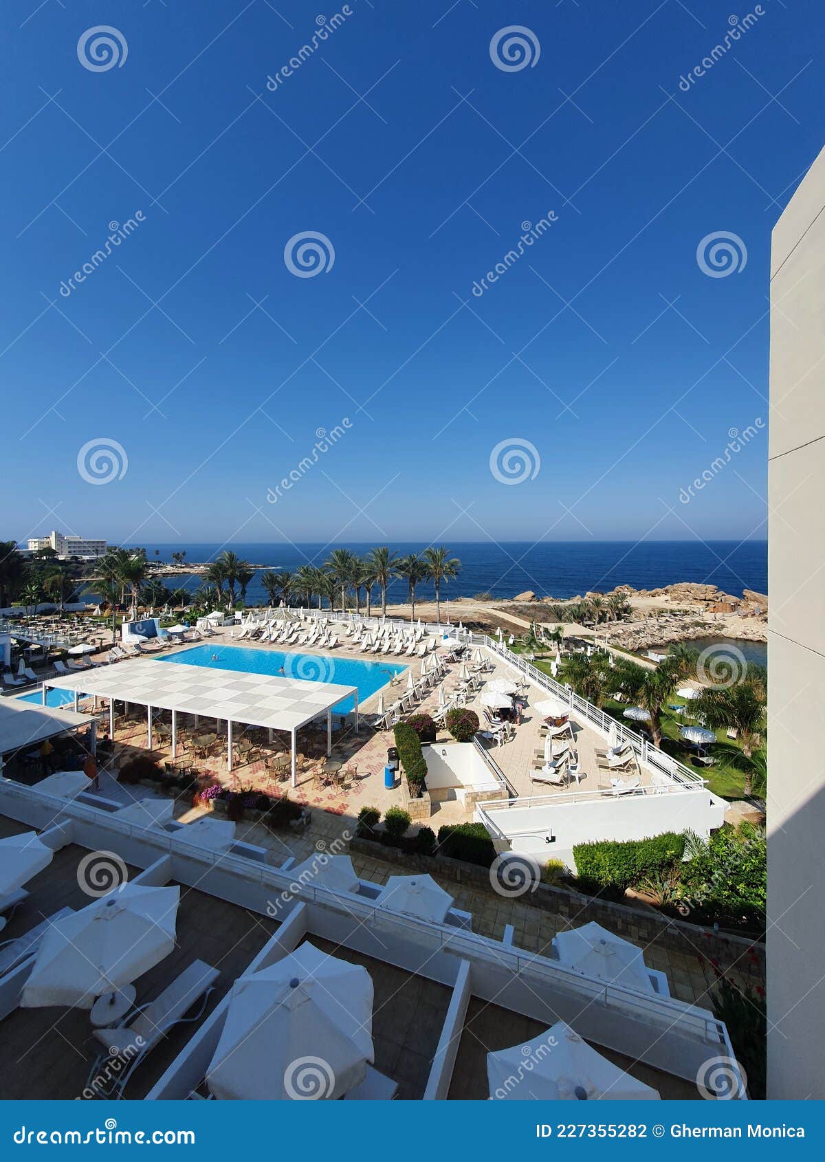 Amazing View from My Hotel in Cyprus Stock Photo - Image of coast ...