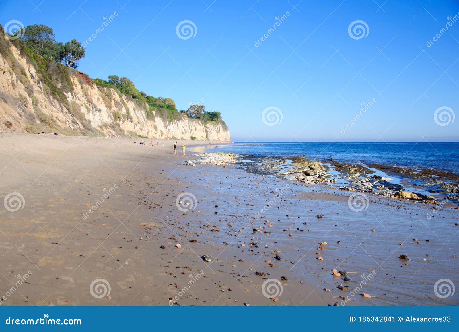Amazing View by the Ocean in Sunny California Stock Image - Image of ...