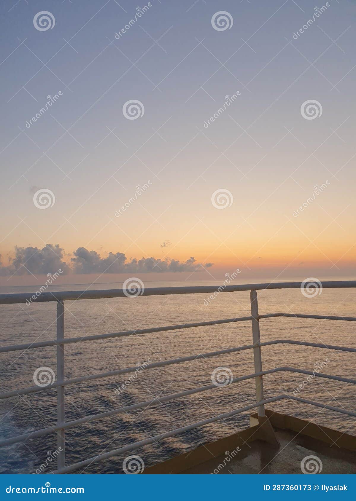 Amazing View of Sunrise from Ferry Stock Image - Image of amazing ...