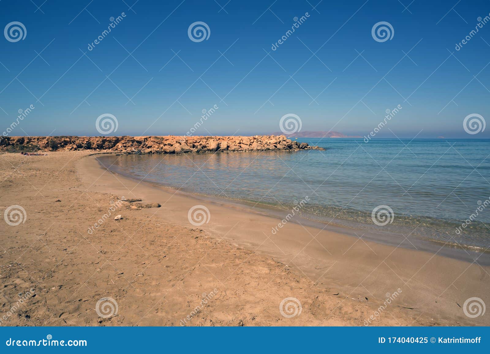 The Amazing View on Water, Crete, Greece Stock Image - Image of ...