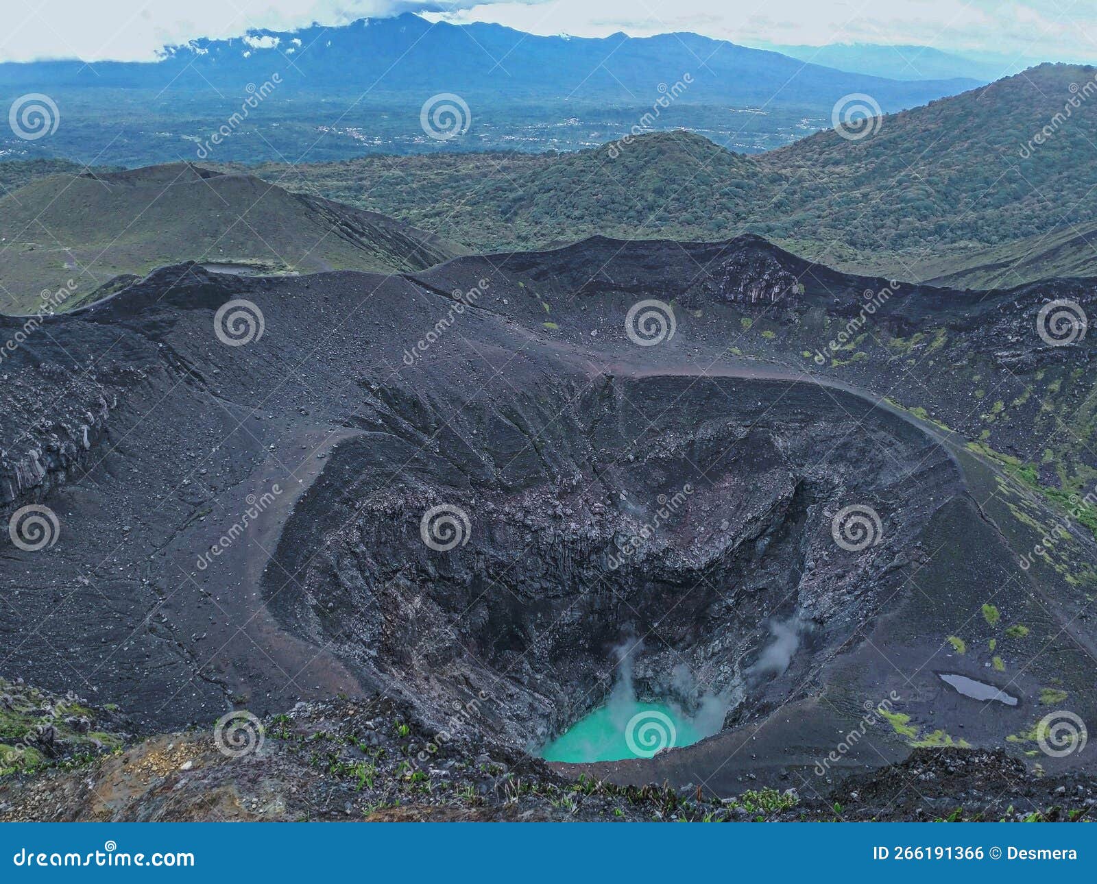 Amazing Volcano from Tropical Country Stock Photo - Image of coast ...