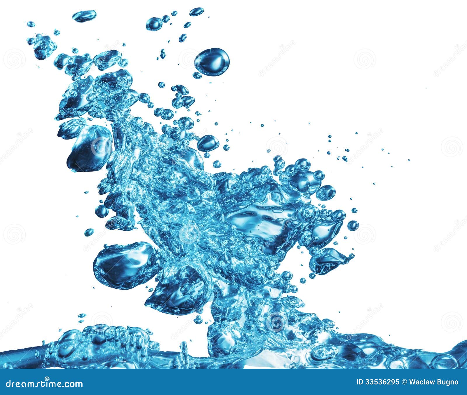 Amazing Water Blue Abstract Background Stock Image - Image of power ...