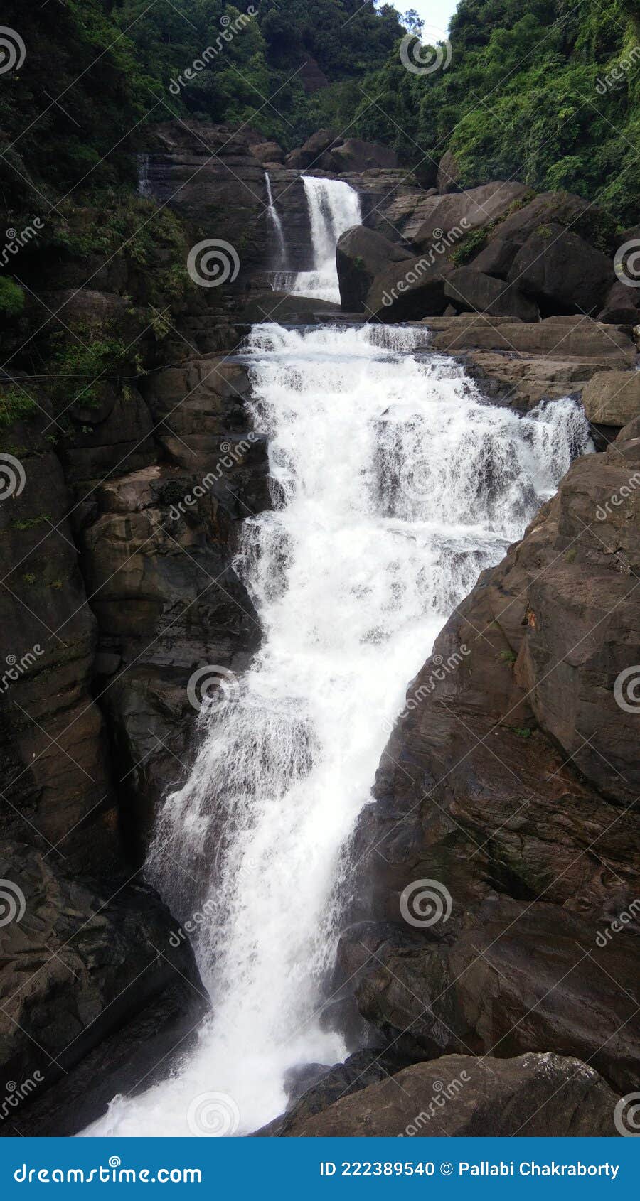 Amazing Waterfall with Calm Nature Stock Photo - Image of calm ...