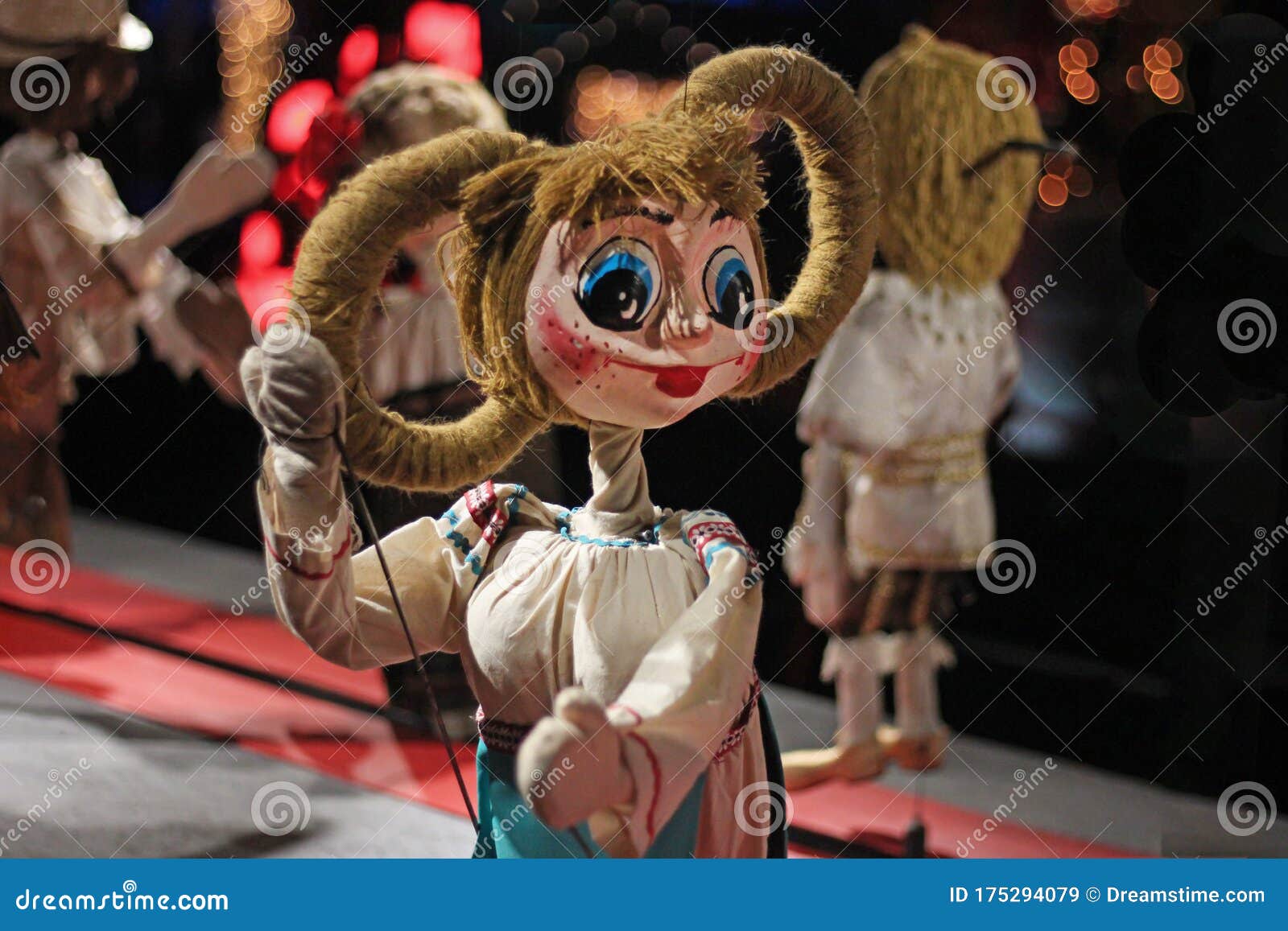 A Amazing Woman Puppet Dancing on Holiday Editorial Stock Image - Image ...