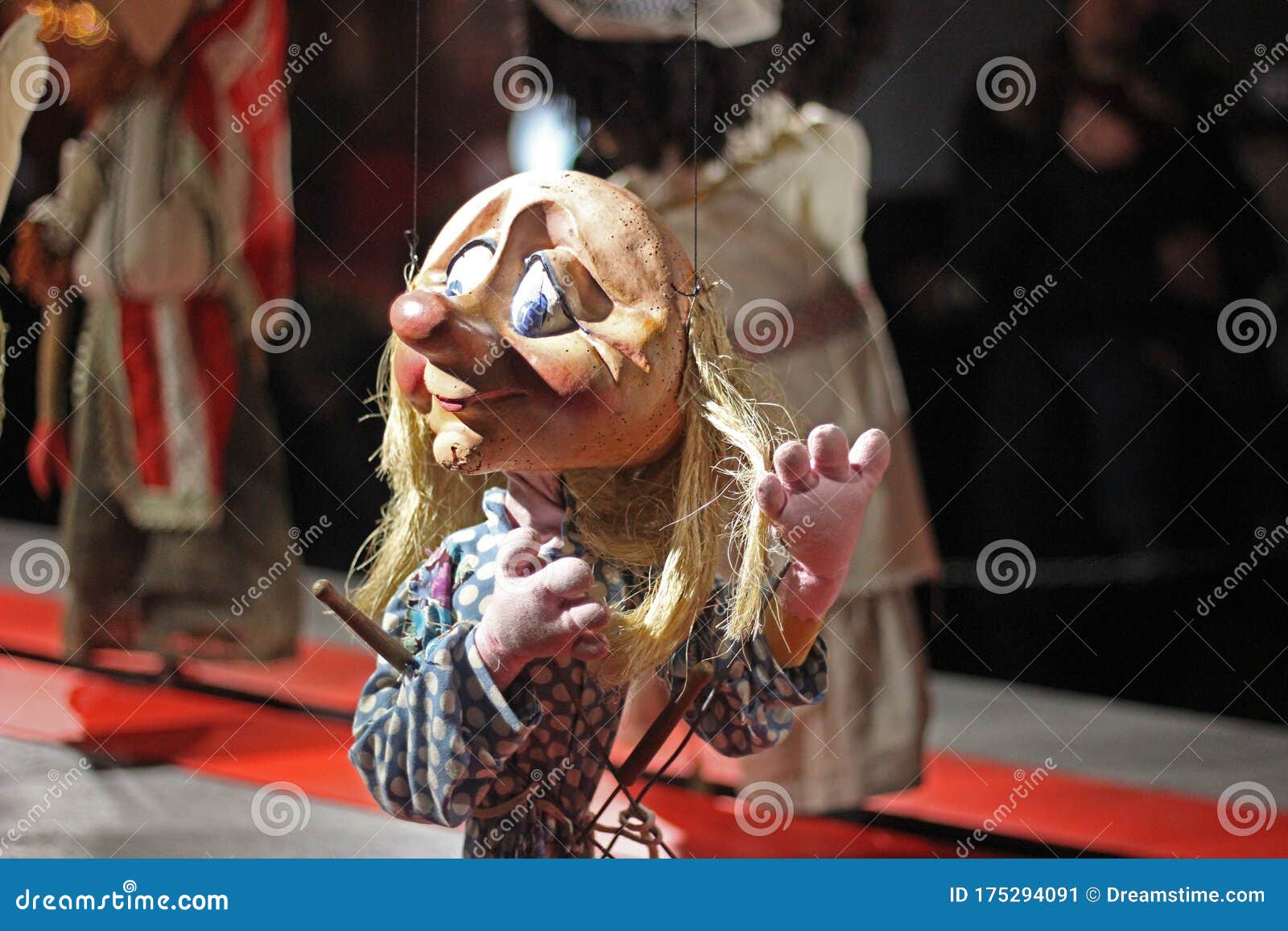 A Amazing Women Puppet Dancing on Holiday Stock Image - Image of ...