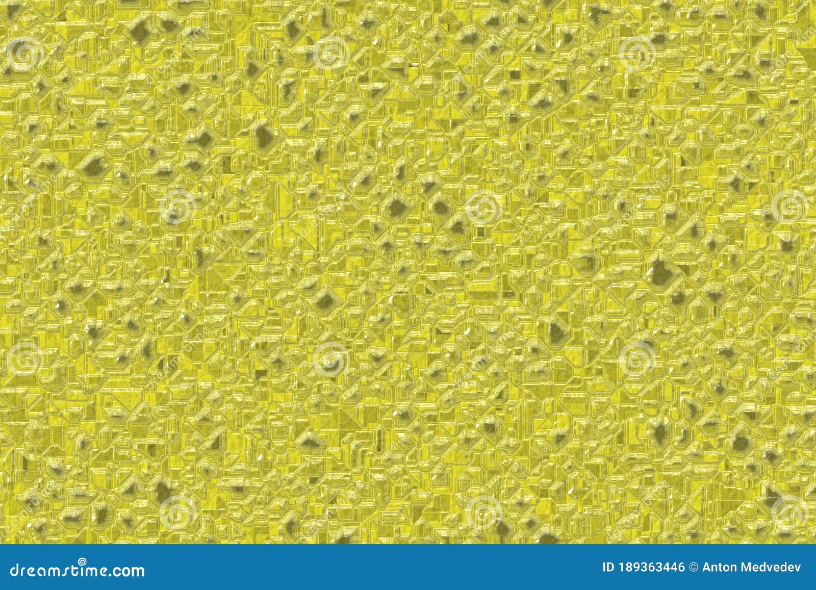 Amazing Yellow Optic Crystals Pattern Digital Art Background or Texture ...