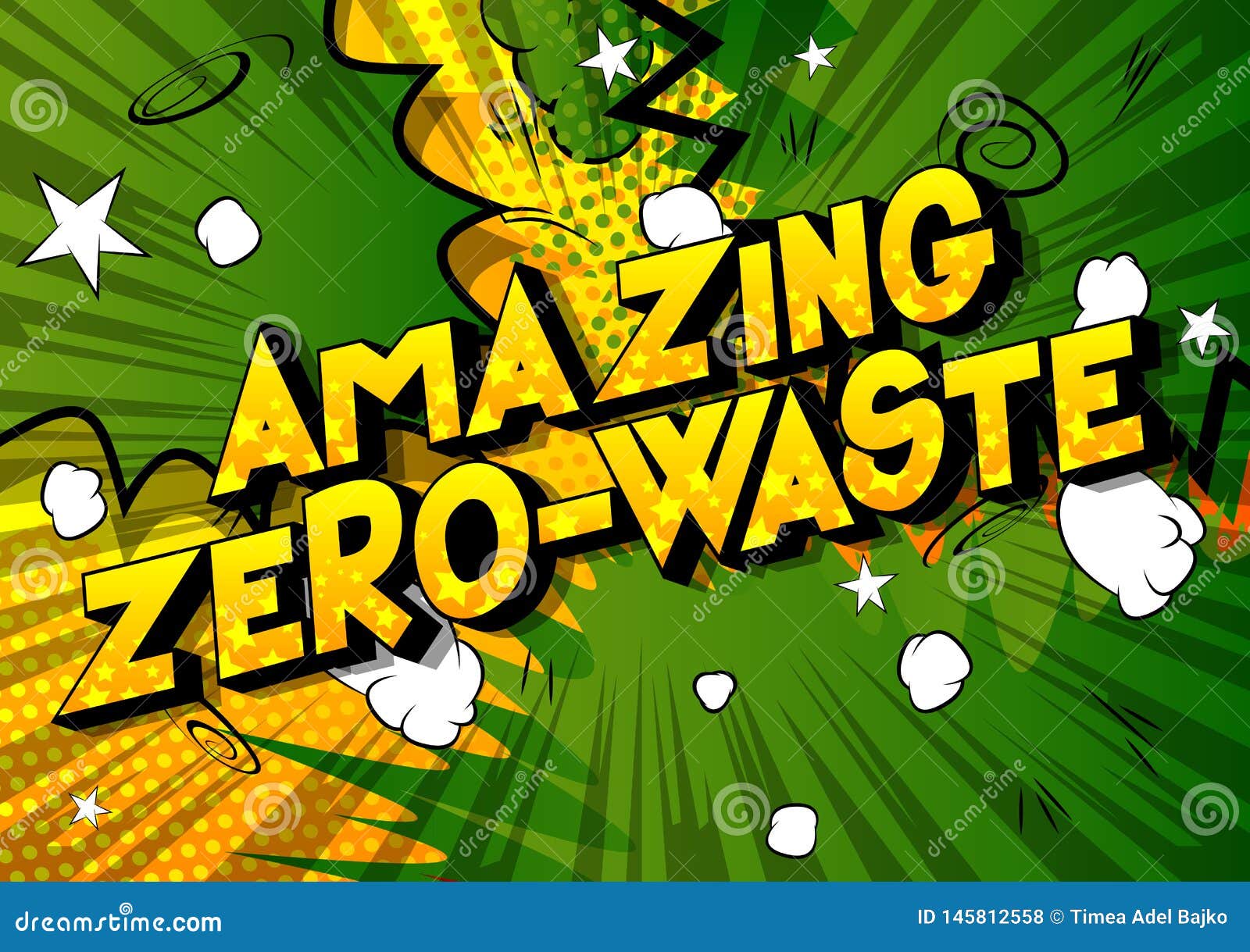 Amazing Zero-Waste - Comic Book Style Words Stock Vector - Illustration ...
