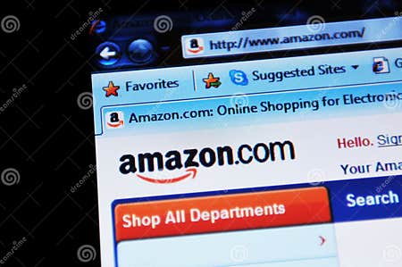 Amazon editorial stock image. Image of homepage, finance - 18055994