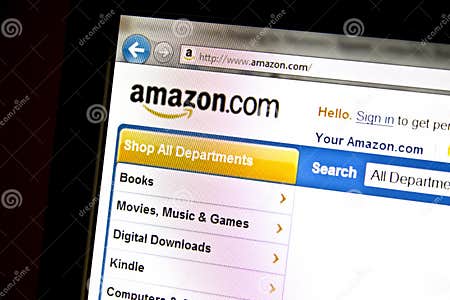 Amazon website editorial photography. Image of site, amazon - 18398602
