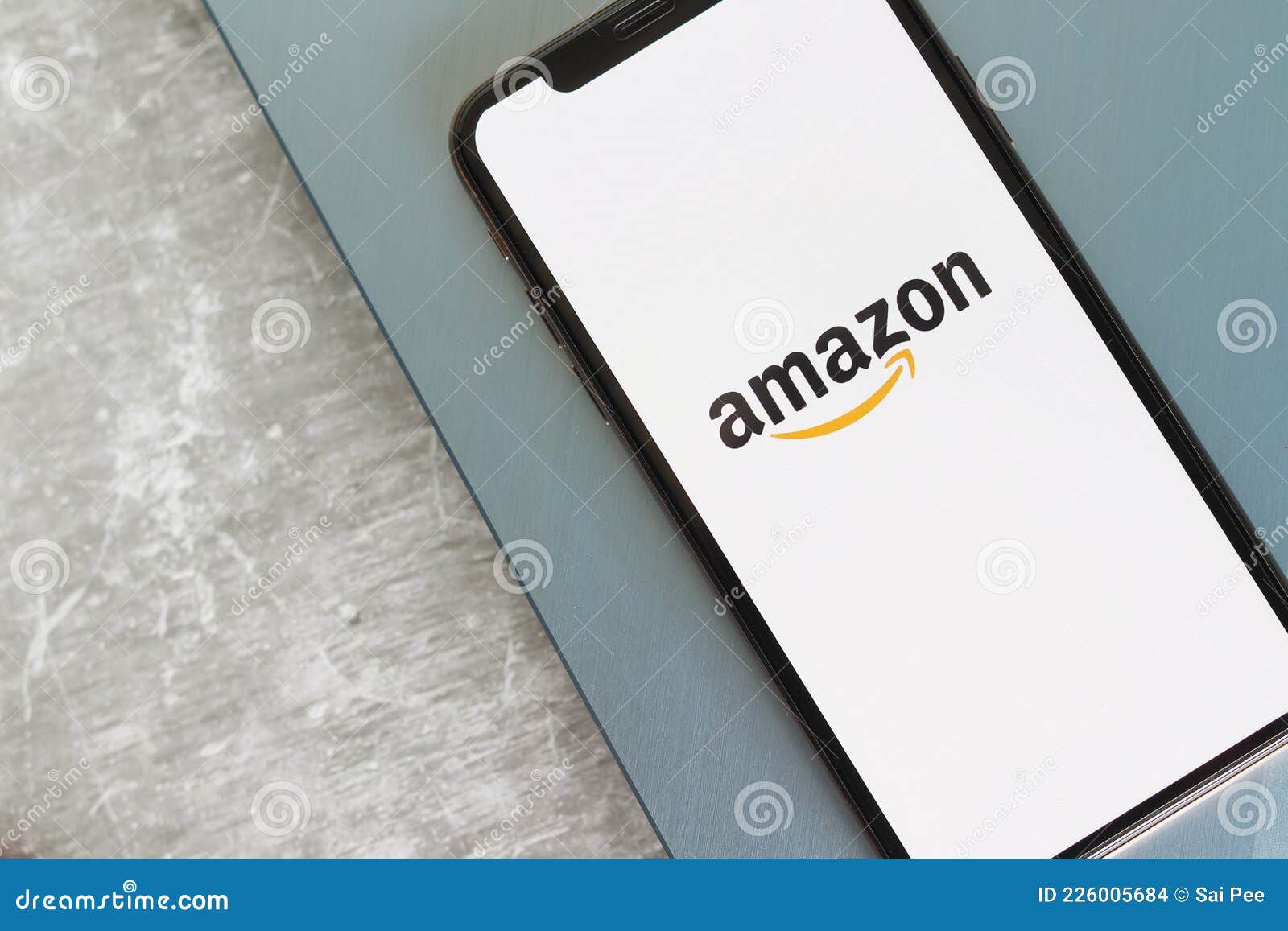 Amazon Application on on Mobile Phone Screen. Editorial Stock Image ...