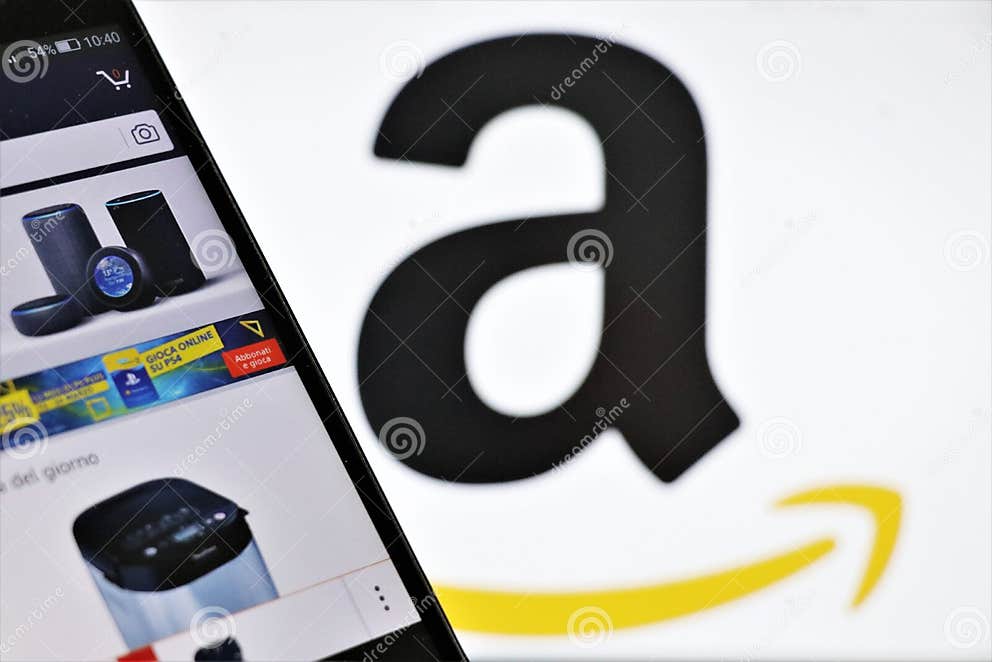 Amazon Brand Name and Logo. Editorial Photography - Image of banner ...