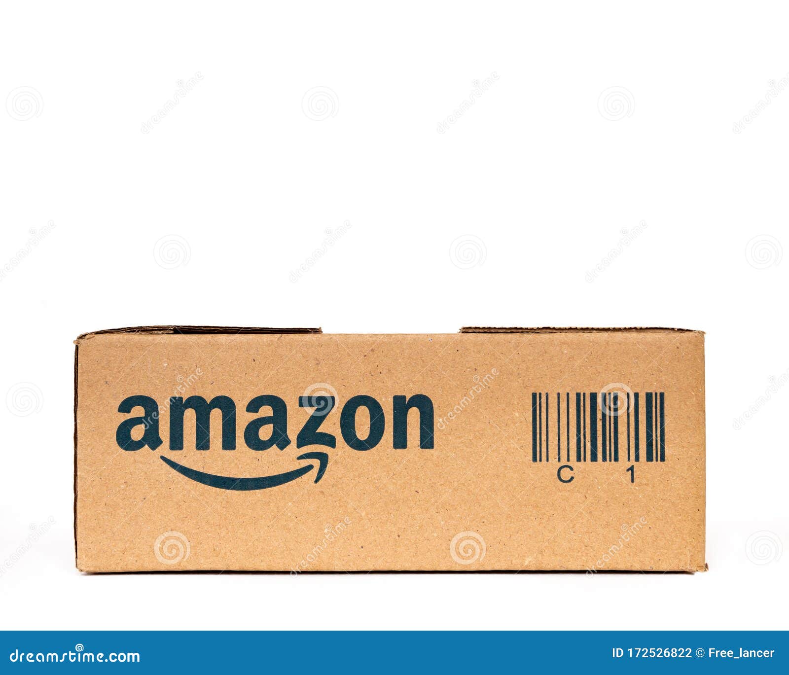 Amazon Cardboard With Invoice Slip Editorial Image | CartoonDealer.com ...