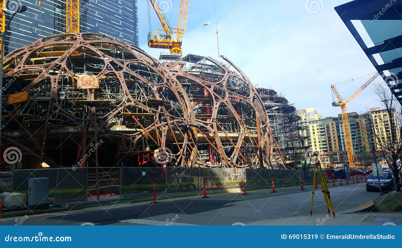 Amazon Domes Early Stage Construction Editorial Stock Image - Image of ...