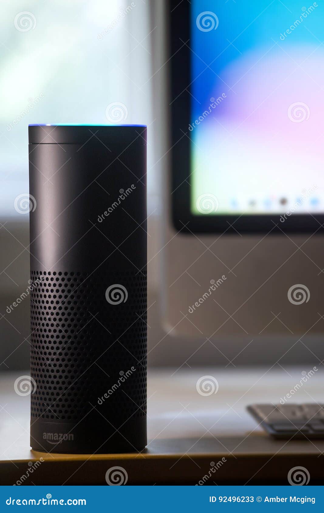 Amazon Echo Voice Recognition Editorial Stock Photo - Image of amazon ...