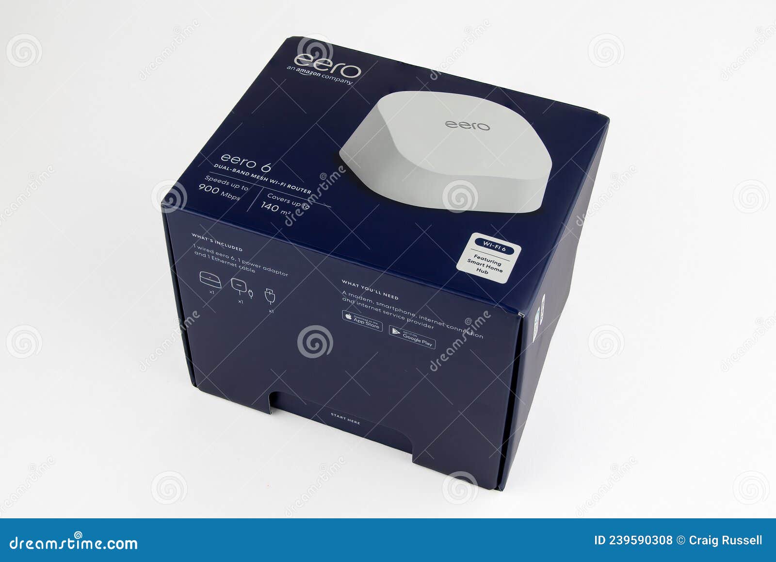 Amazon Eero 6 Wifi Internet Router Box Packaging Editorial Stock Photo ...