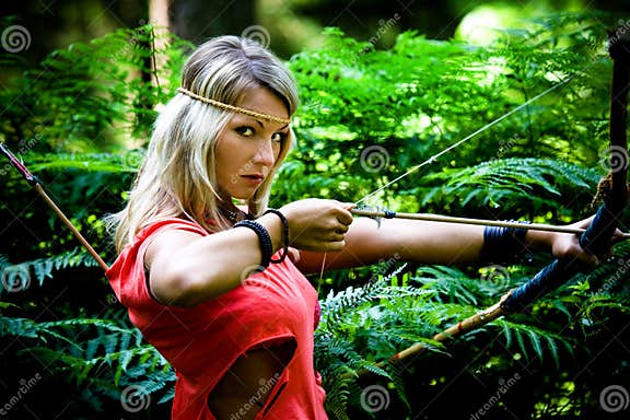 Amazon girl stock image. Image of beautiful, outdoors - 16855213