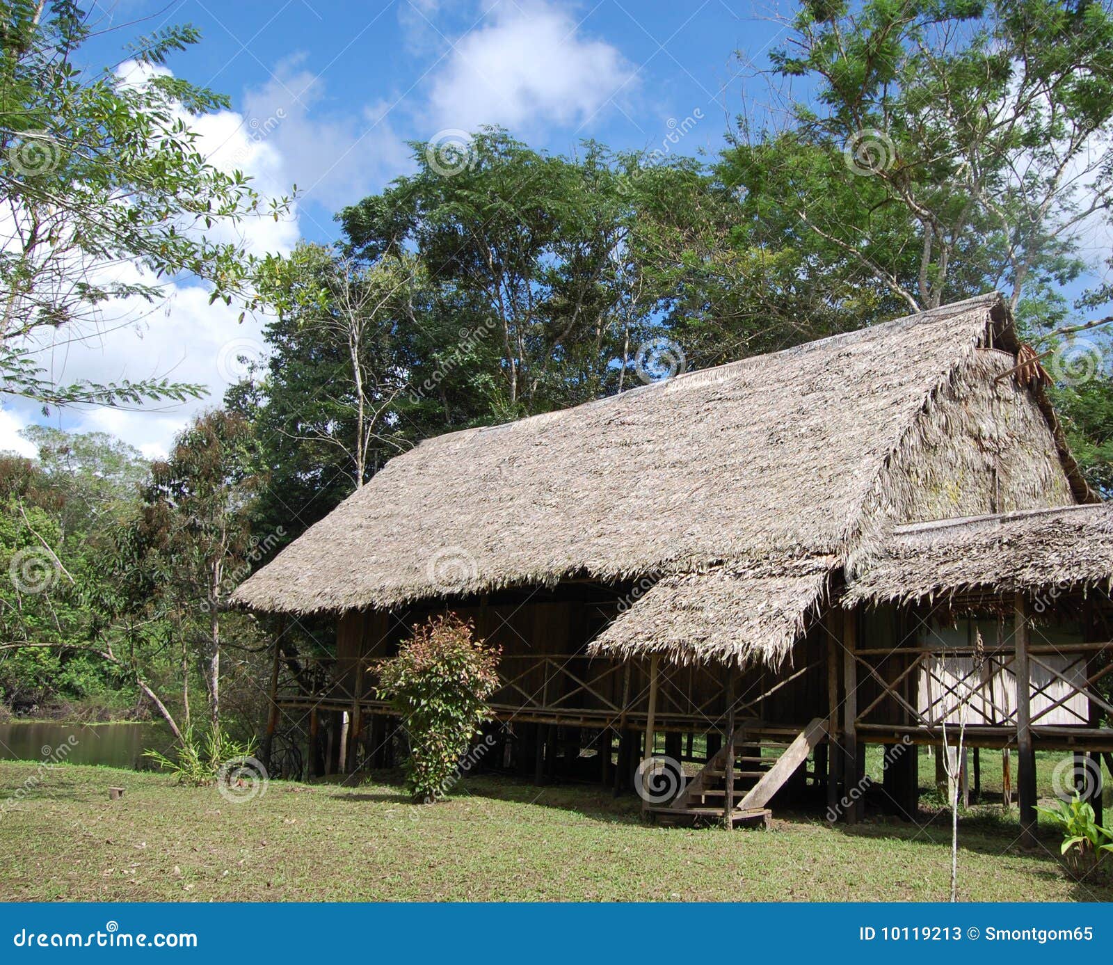 Amazon jungle lodge stock image. Image of amazon, peru - 10119213