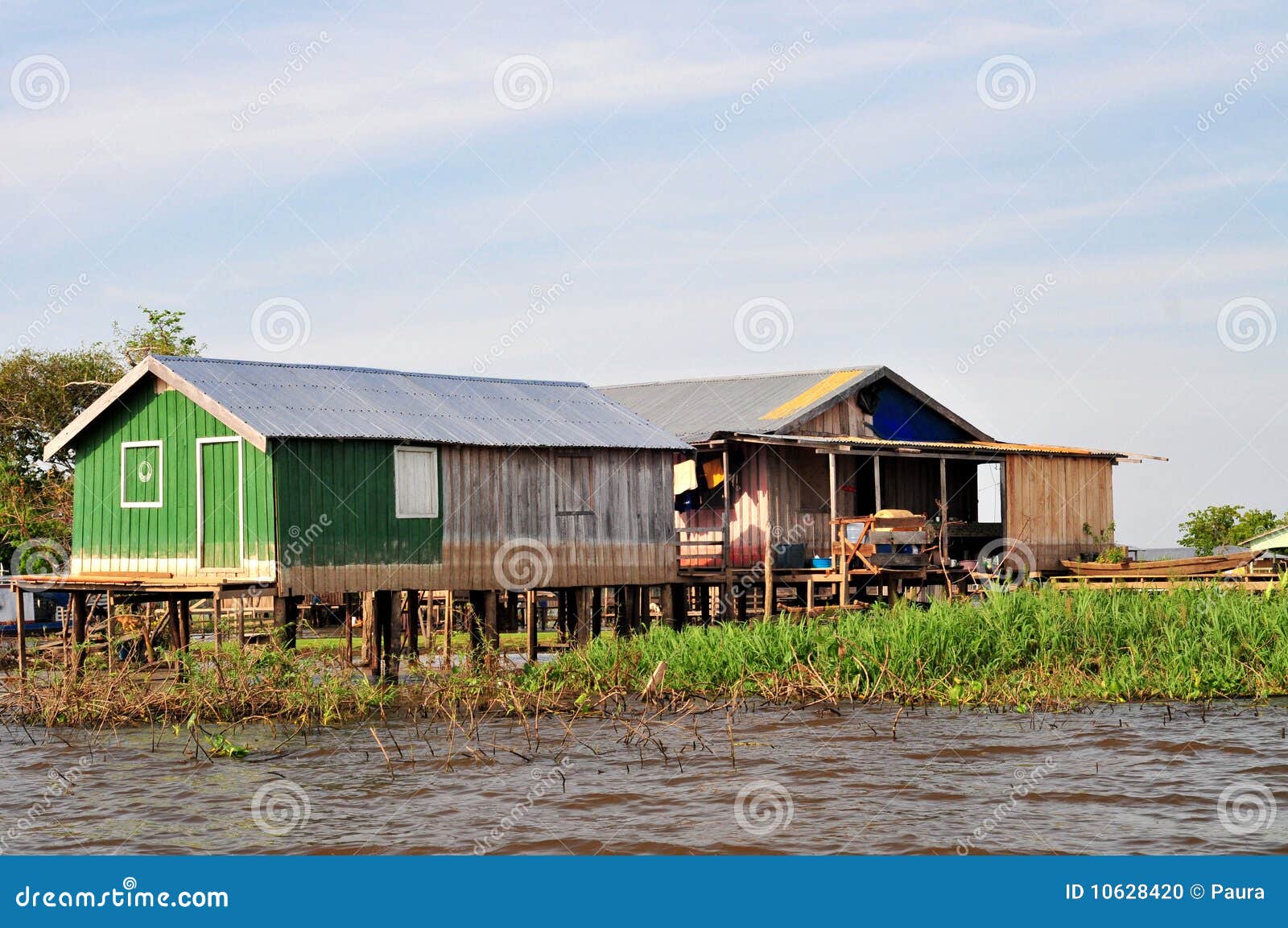 Amazon Jungle Typical Home stock photo. Image of home - 10628420