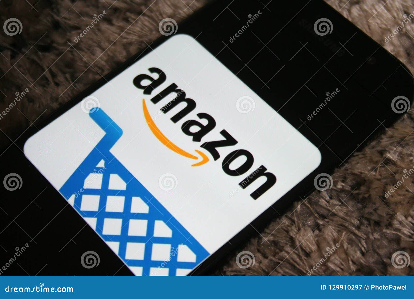 Amazon Logo App on Samsung Phone Screen Editorial Photography - Image ...