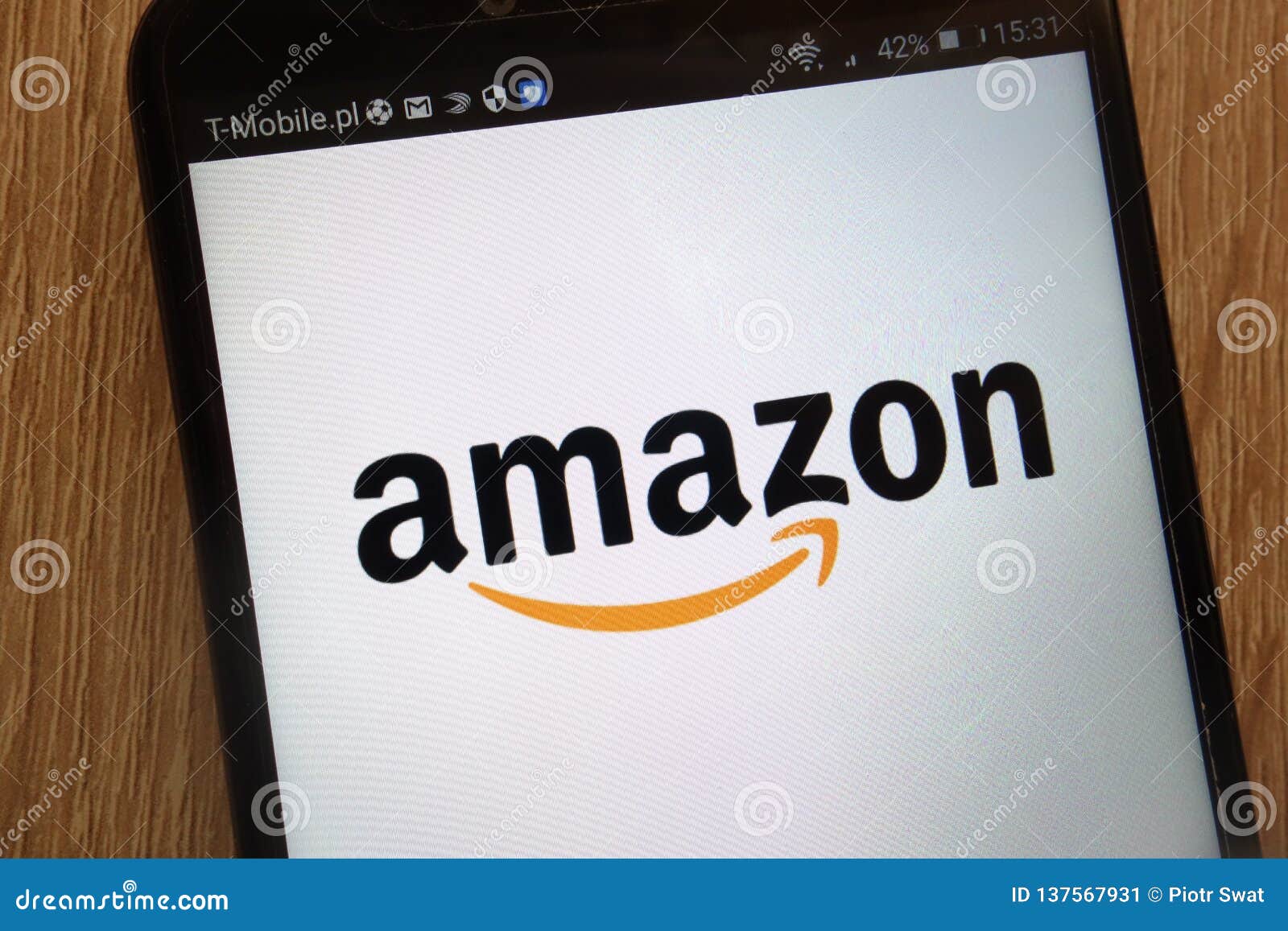 Amazon Logo Displayed on a Modern Smartphone Editorial Photo - Image of ...