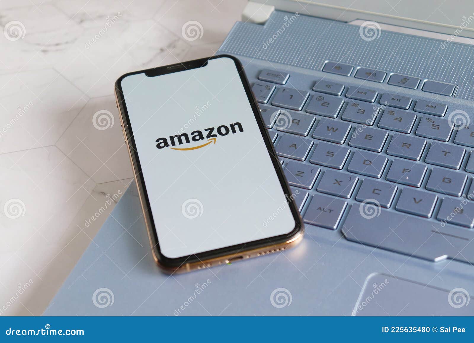 Amazon Logo on Mobile Phone Screen Editorial Image - Image of shop ...