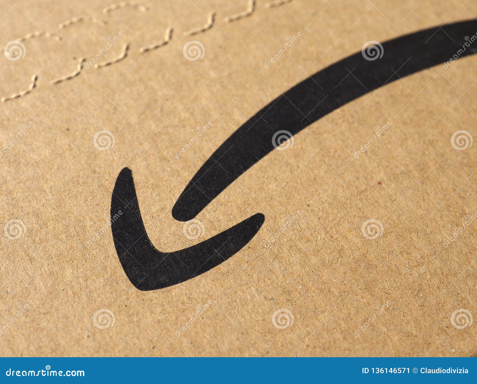 Amazon logo on parcel editorial photo. Image of states - 136146571