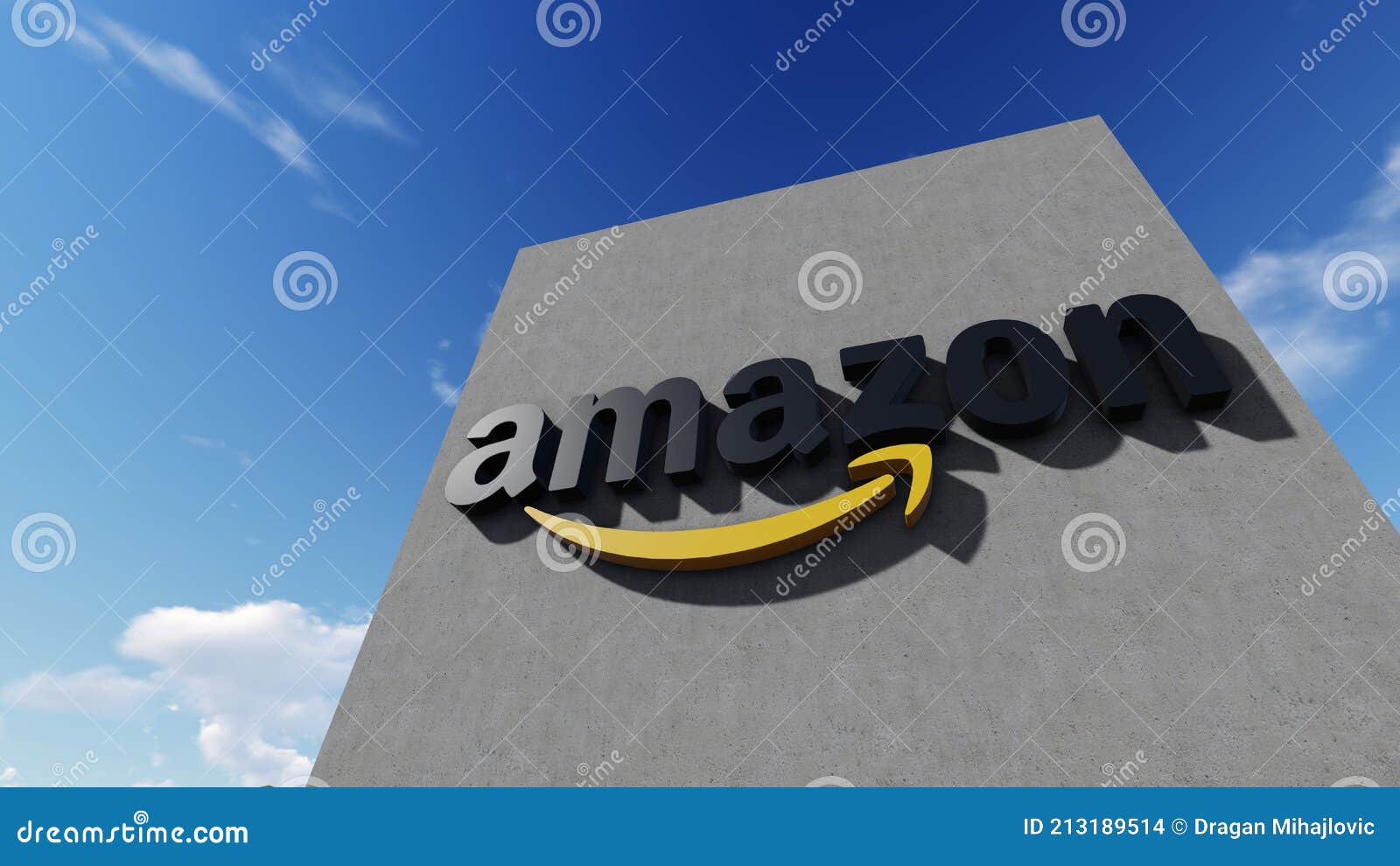 Amazon logo editorial stock image. Image of commercial - 213189514