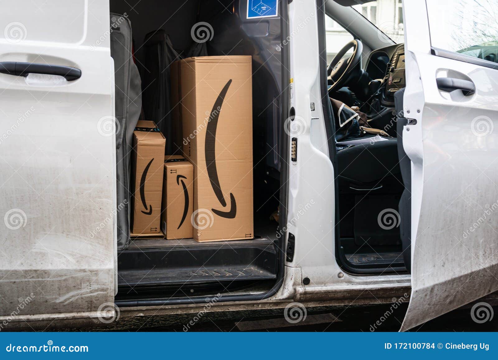 Amazon Prime Cardboard Boxes Editorial Stock Image - Image of label ...