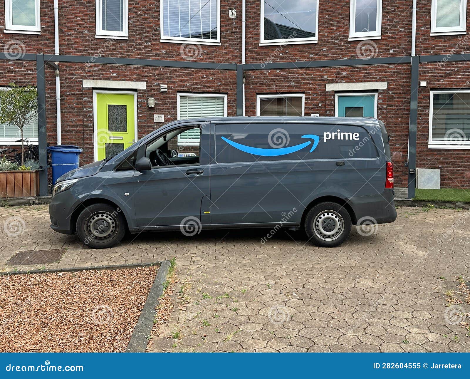 Amazon Prime delivery van editorial image. Image of illustrative ...