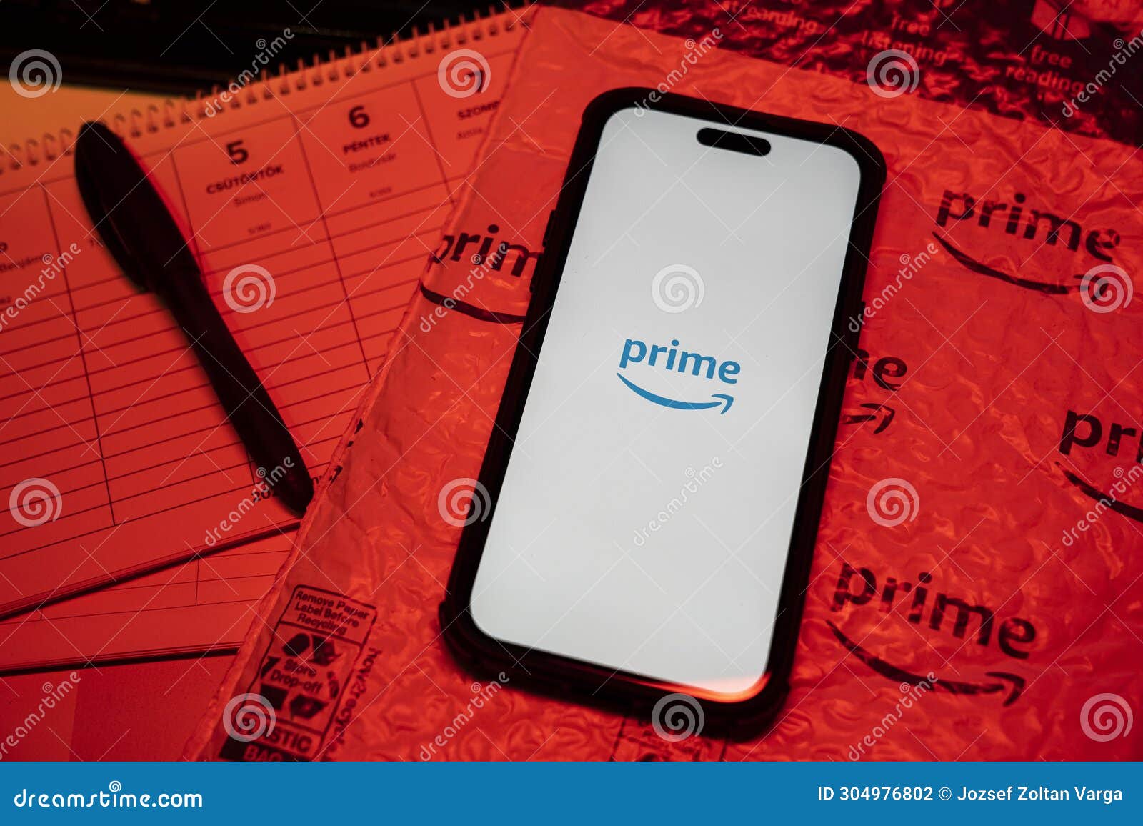 Amazon Prime Video Streaming App on Smartphone on IPhone 14 Pro Screen ...