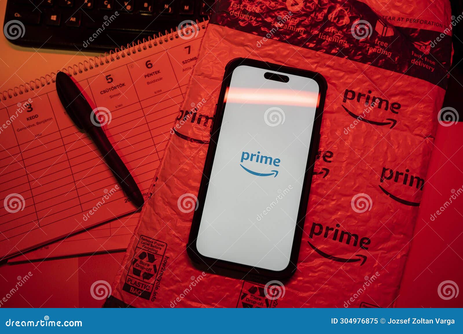 Amazon Prime Video Streaming App on Smartphone on IPhone 14 Pro Screen ...